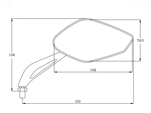 Handlebar mirror Revenge from DPM | TecBike GmbH
